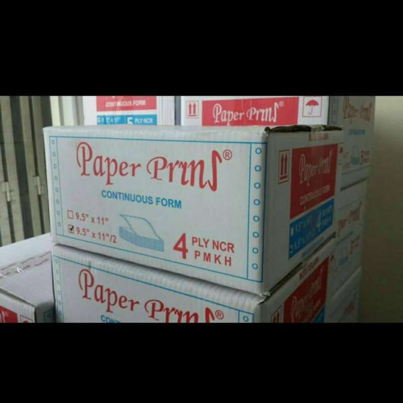 Jual Paper Prins Continuous Form 91/2 X 11 4 Ply Kertas Komputer 4 ...