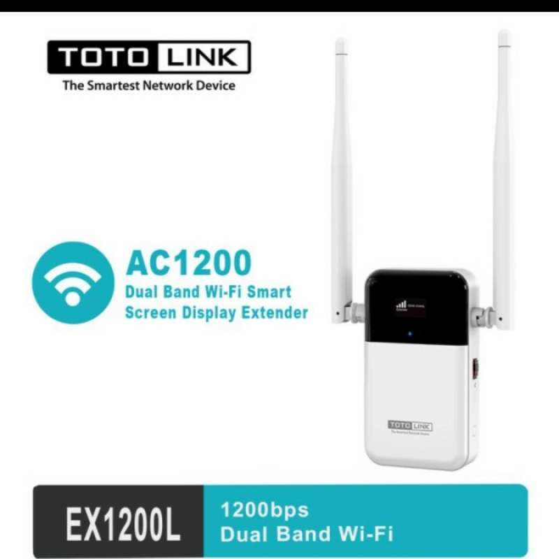 Promo TOTO LINK EX1200L AC1200 Dual Band Wifi Smart Screen Disyplay ...