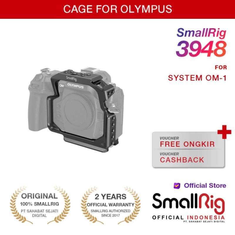 Promo SMALLRIG CAMERA CAGE FOR OM SYSTEM OM-1 3948 Diskon 33% di Seller ...