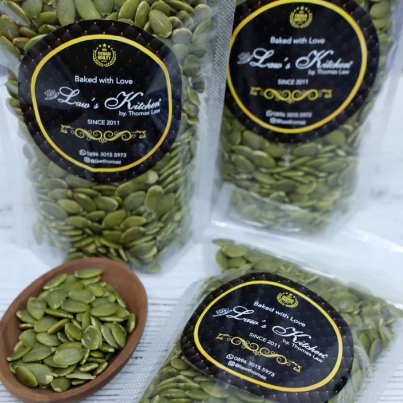 Promo kuaci labu warna hijau . pumpkin seeds 1 kg kualitas terbaik ...