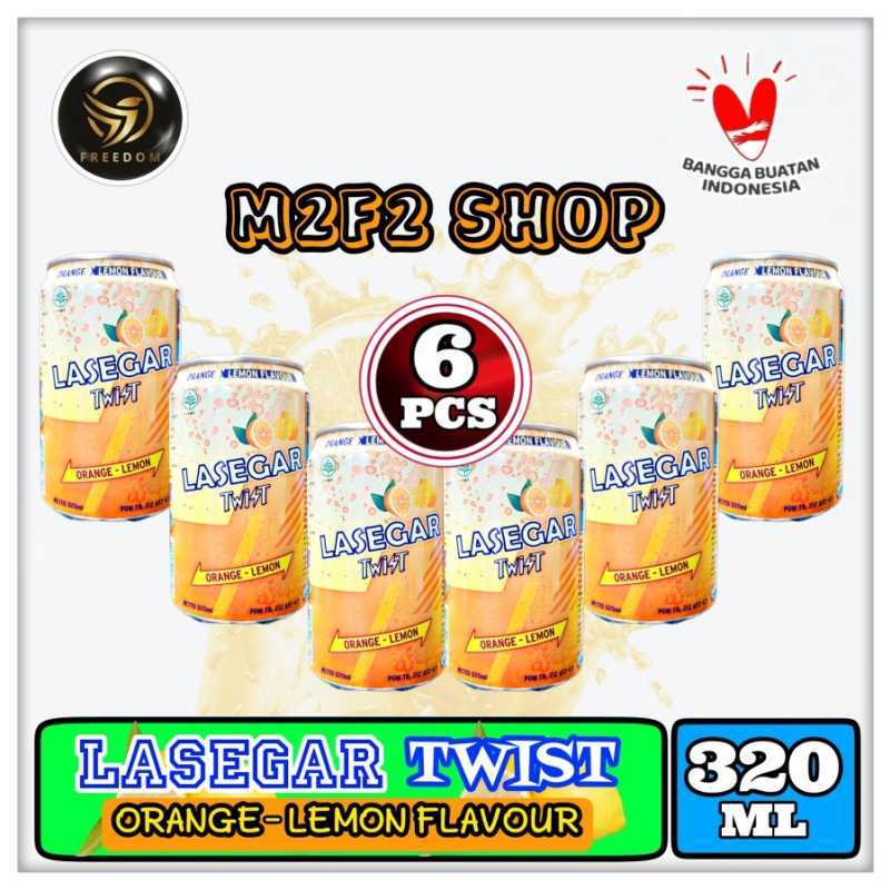 Promo LASEGAR Twist Minuman Penyegar Orange Lemon Kaleng - 320 ml (Kemasan 6 Pcs) Diskon 13% di ...