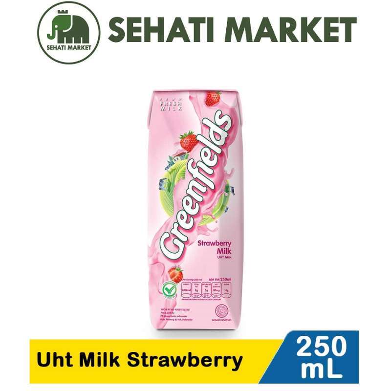Jual Greenfields Susu Uht Strawberry 250ml Di Seller Sehati Market Official Store - Sehati ...