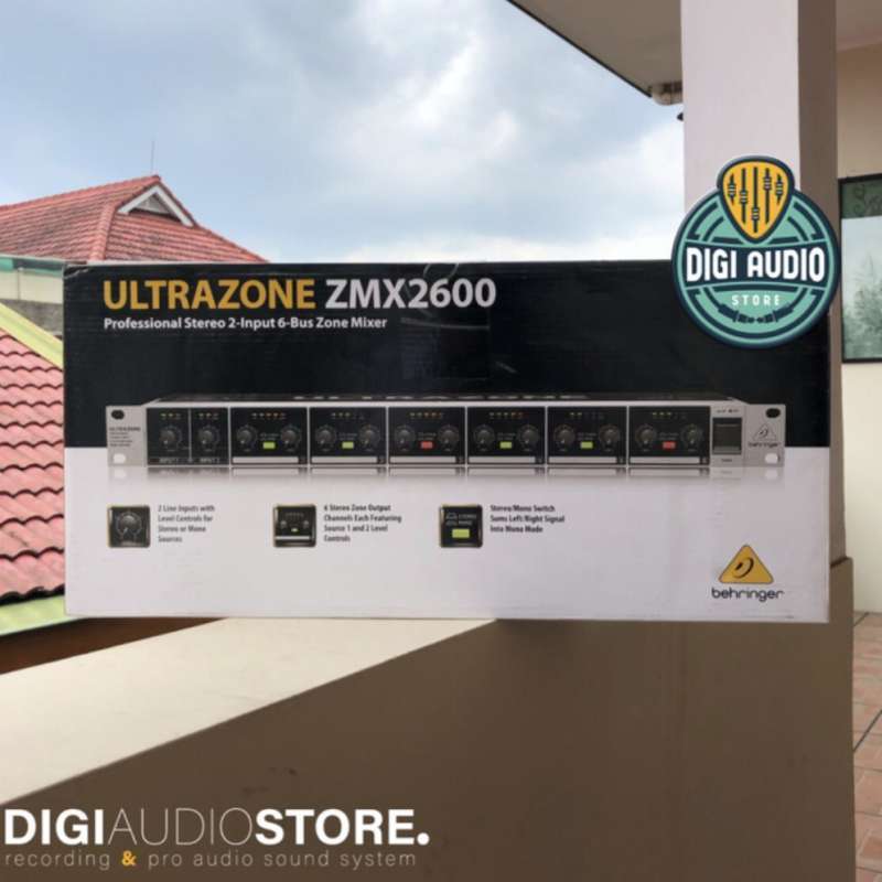 Jual Audio Mixer Behringer Ultrazone ZMX2600 - 2 input 6 bus Rackmount ...