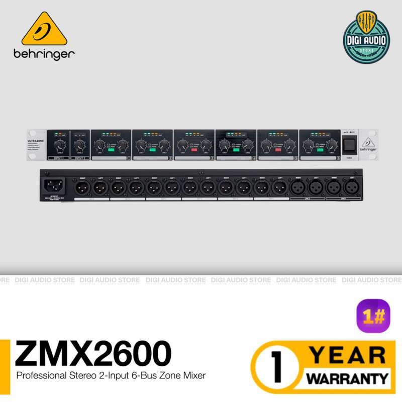 Jual Audio Mixer Behringer Ultrazone ZMX2600 - 2 input 6 bus Rackmount ...