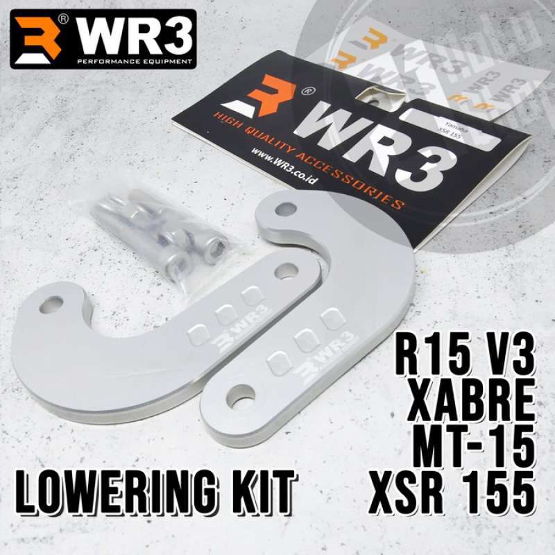 Promo Lowering Kit WR3 R15 V3 MT15 Xabre XSR155 Silver Original ...