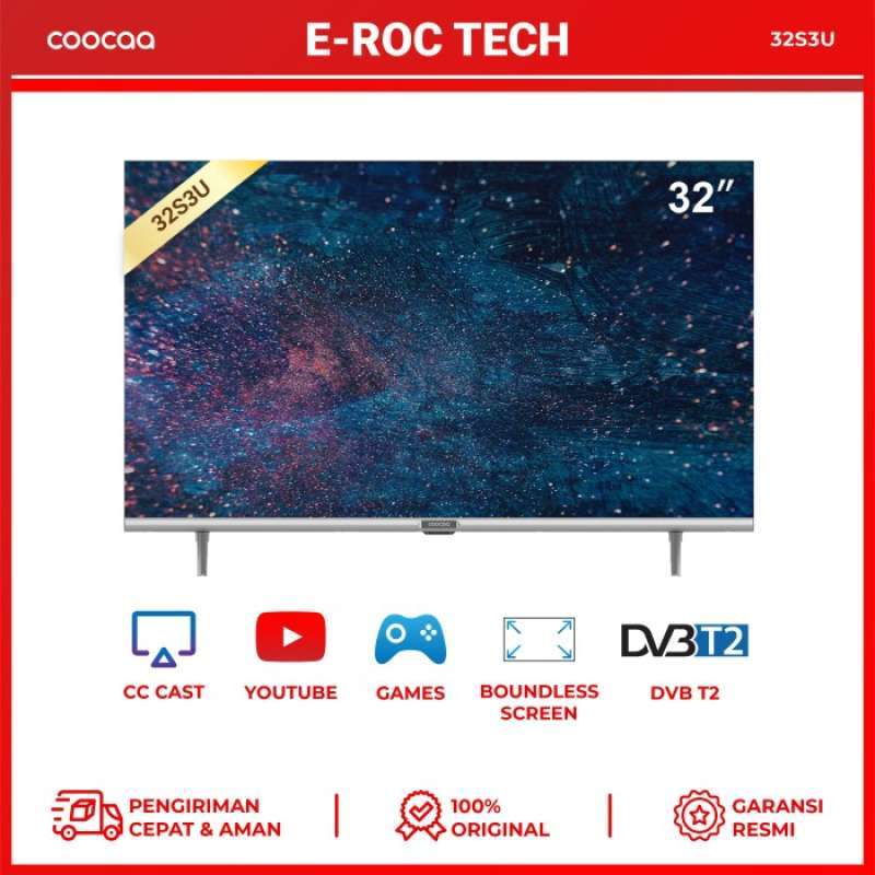 Promo Coocaa 32 Inch Digital Smart Tv (Model : Coocaa 32S3U) Diskon 2% ...