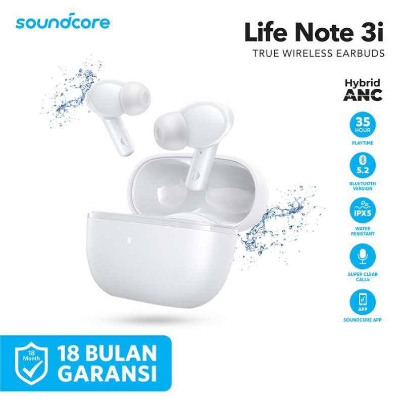 Promo TWS Earbuds Anker Soundcore Life Note 3i - A3983 Putih Diskon 58% ...