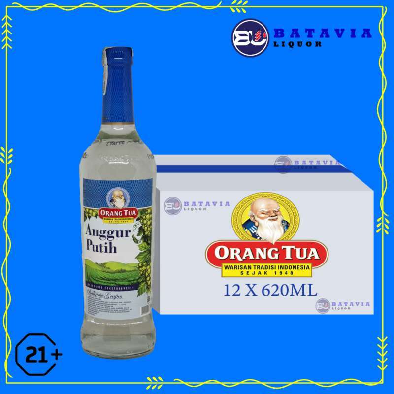 Jual Anggur Putih Orang Tua 620ml 12 Botol di Seller Batavia Liquor ...