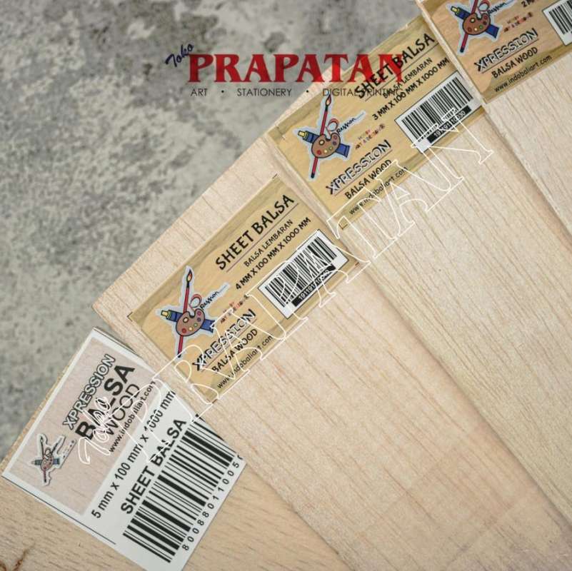 Jual Kayu Balsa Sheet Papan 8mm Sheet 10x100cm / Balsa Wood / Kayu Maket di Seller Toko Prapatan ...