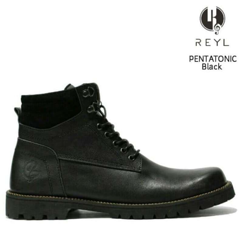 Jual Sepatu Safety Boots Kulit Asli Sultan X Reylman Pentatonic Black Di Seller Sultan Footwear ...