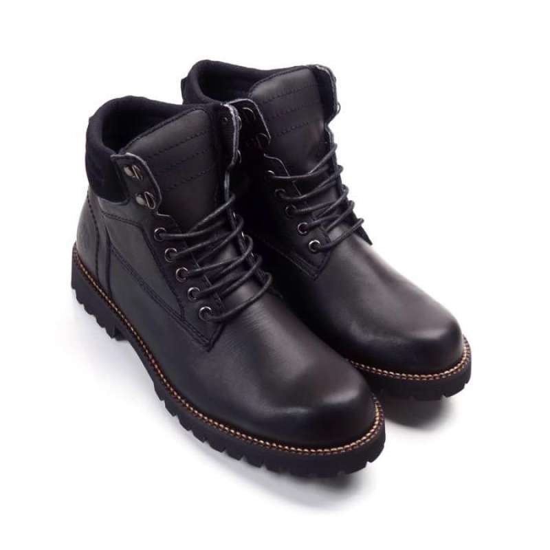 Jual Sepatu Safety Boots Kulit Asli Sultan X Reylman Pentatonic Black Di Seller Sultan Footwear ...