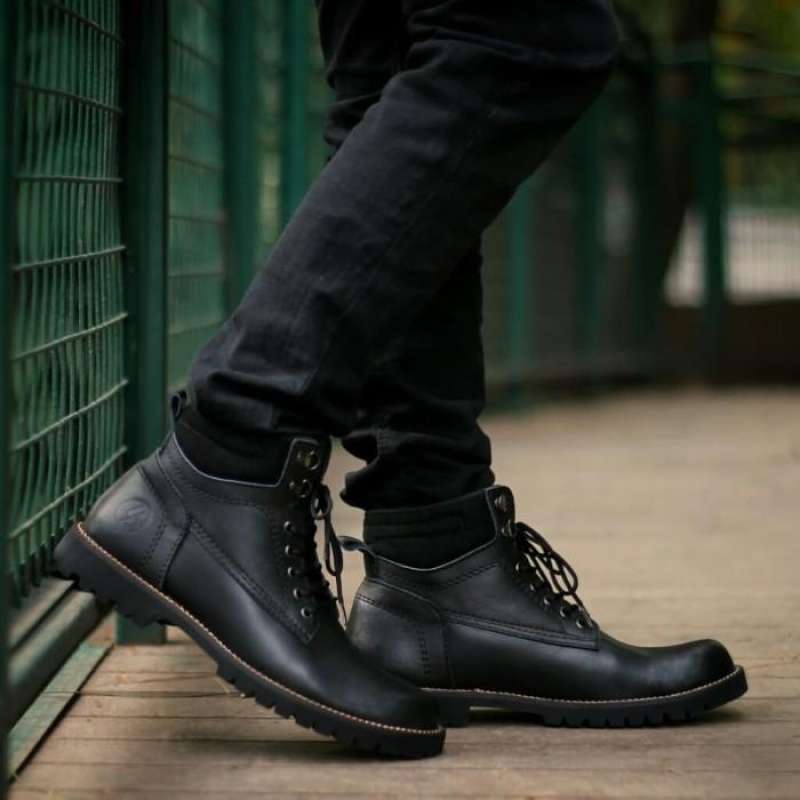 Jual Sepatu Safety Boots Kulit Asli Sultan X Reylman Pentatonic Black Di Seller Sultan Footwear ...