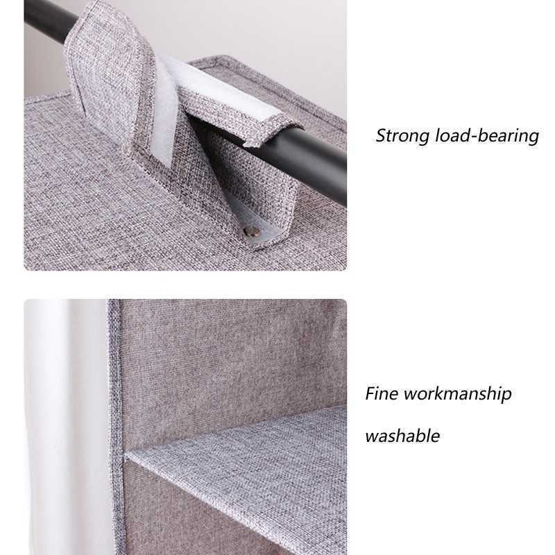 Jual Rak Gantung Kain Lemari Baju Shelf Closet Wardrobe Storage Box 4 ...