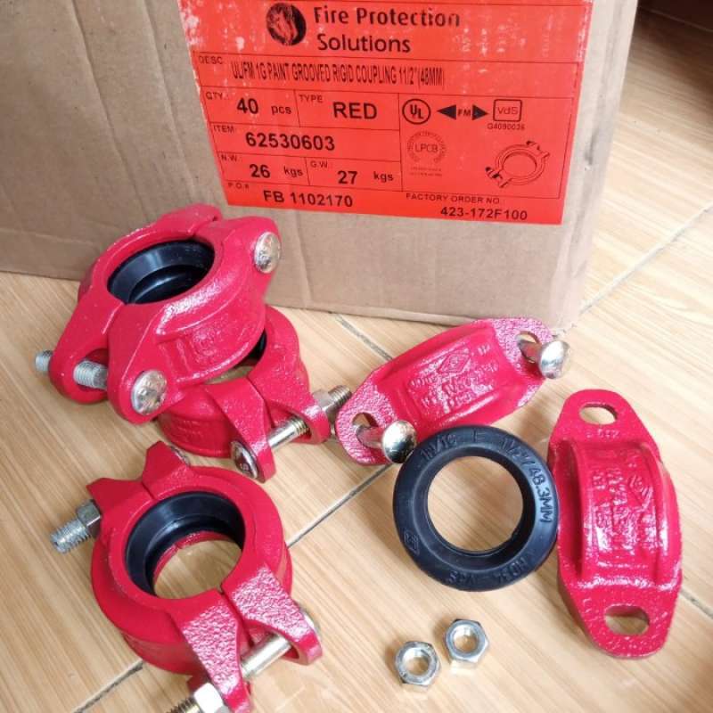 Promo Clamp Victaulic 1,5 Inchi Fire Protection Ul/Fm Grooved Coupling ...