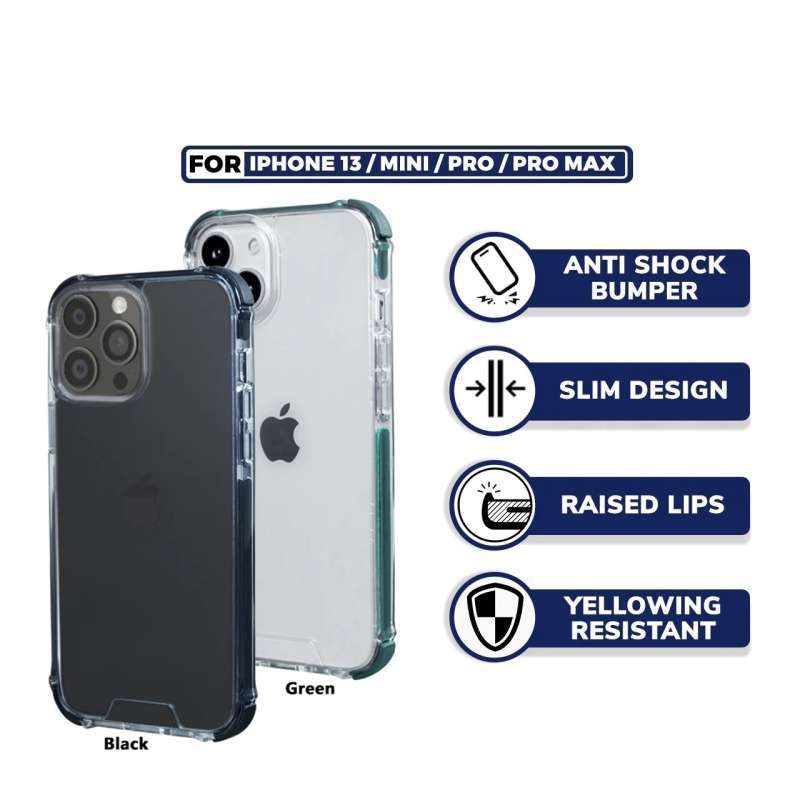Promo Case iPhone 13 Pro Max Mini Octagoods Hybrid X V2 Clear Bumper ...