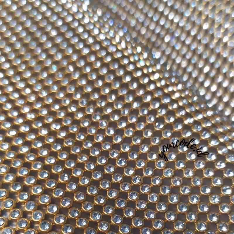 Jual APLIKASI DIAMOND TIKAR PER GULUNGAN WARNA GOLD DIAMOND GULUNG ADA ...