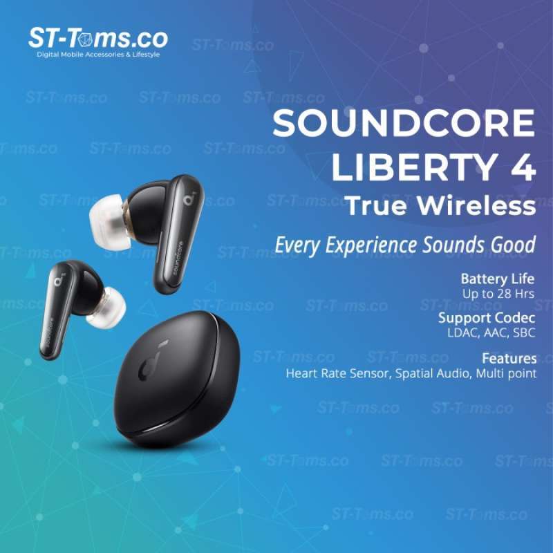 Jual Anker Soundcore Liberty 4 Noise Cancelling LDAC Heart Rate TWS ...
