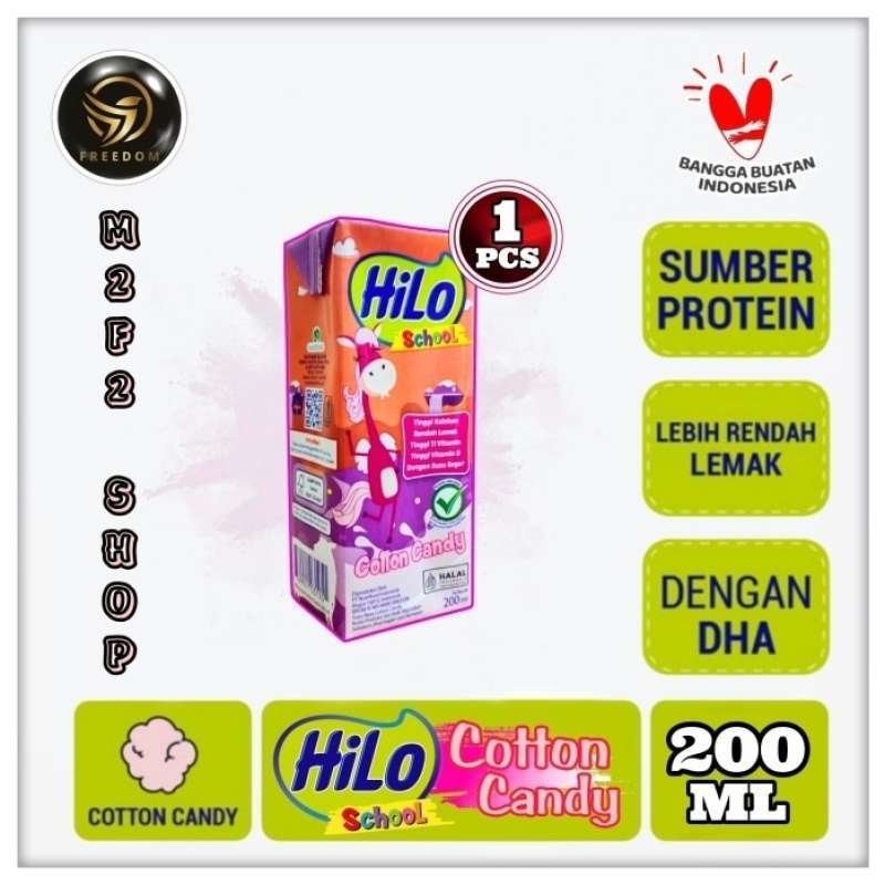 Promo Susu HiLo School Rasa Cotton Candy | Arum Manis Gulali Kotak UHT ...