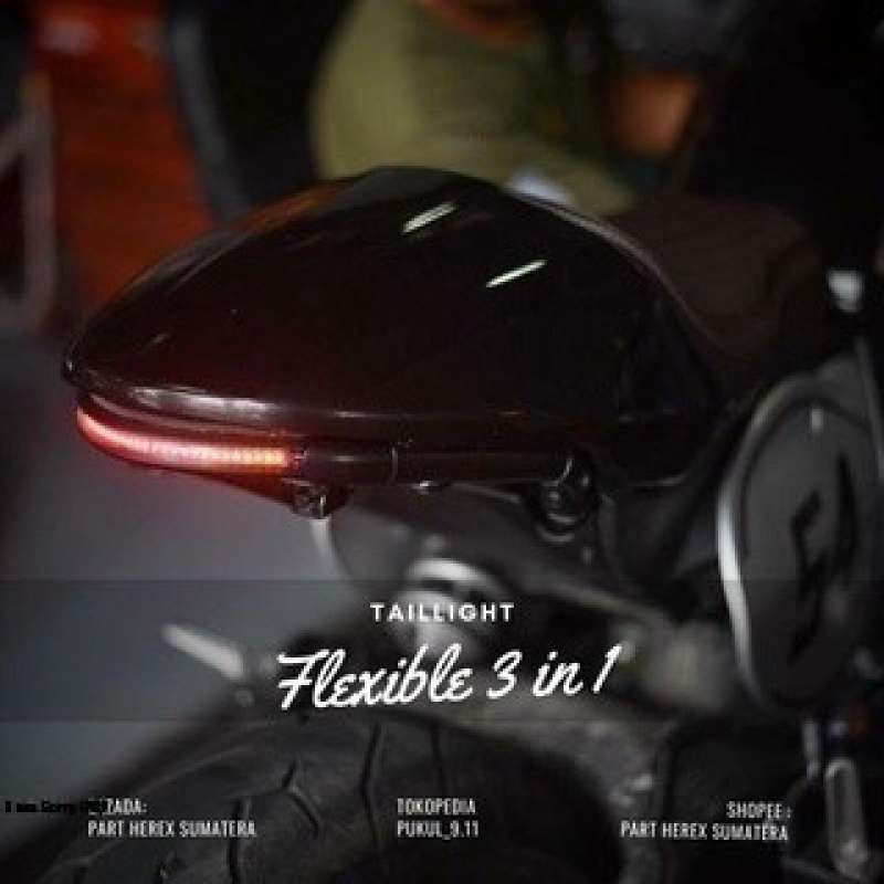 Jual Stoplamp Lampu Belakang Rem Taillight Custom Led Flexible 3 In 1 ...