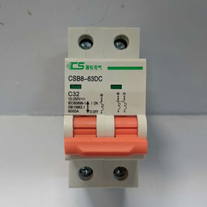Promo Mcb Dc 32A 2P Mcb Solar Panel / Mini Circuit Breaker Dc 32A ...