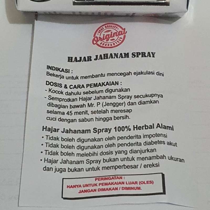 Jual Hajar Jahanam Spray Di Seller Toko Zaitun23 - Balekambang, Kota Jakarta Timur | Blibli
