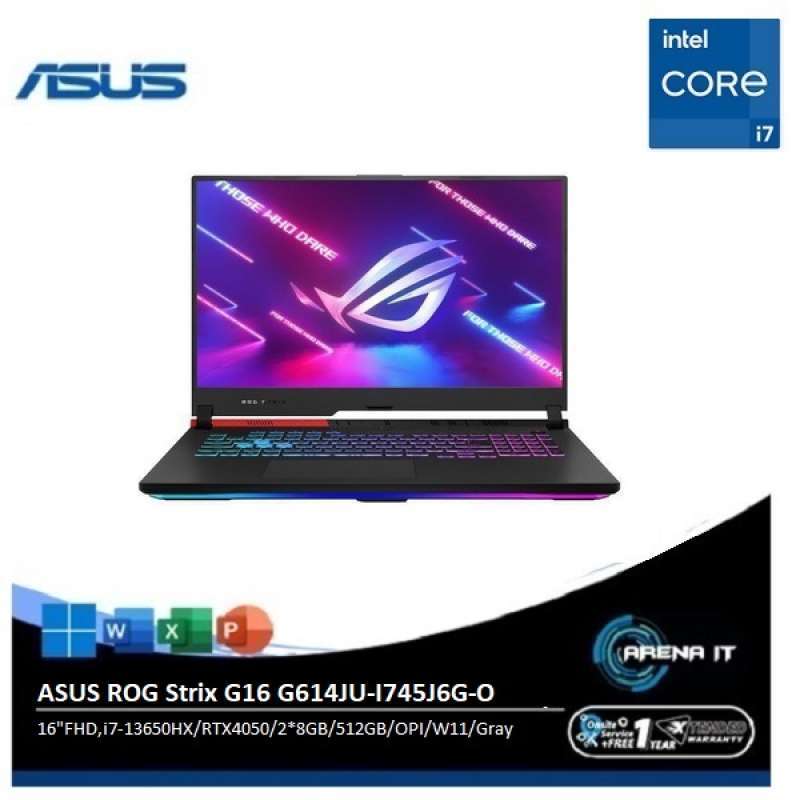 Jual ASUS ROG Strix G16 G614JU-I745J6G-O - Eclipse Gray [Intel® Core ...