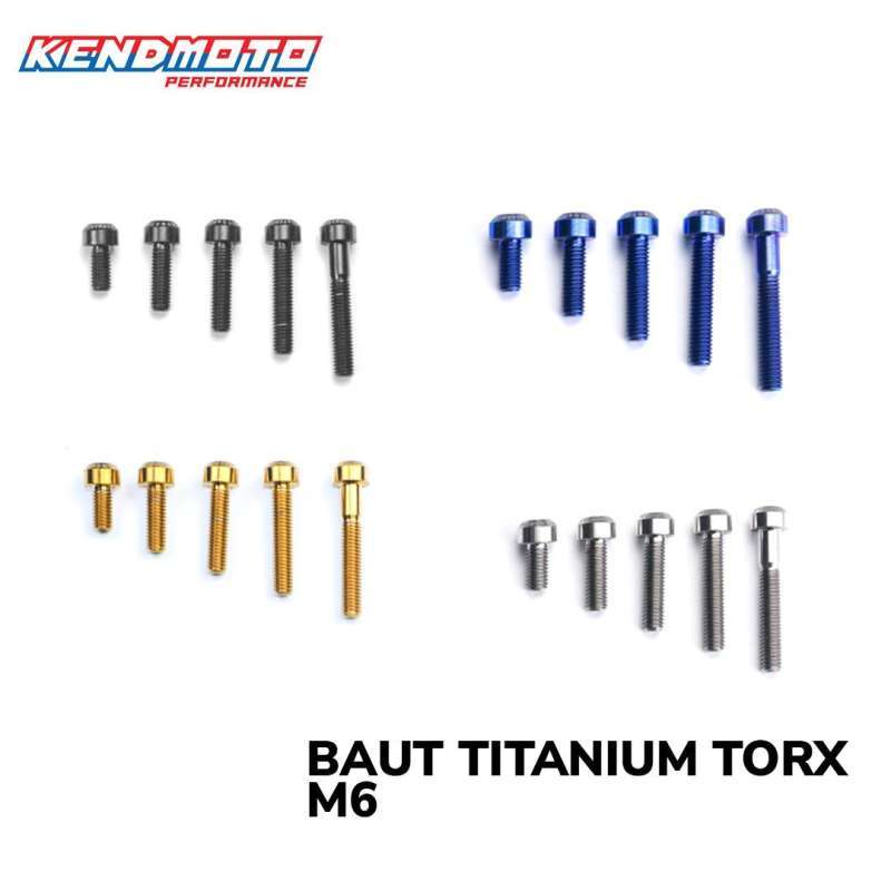 Jual BAUT TITANIUM TORX M6 X 60 BLACK di Seller DRT Store - Srengseng ...