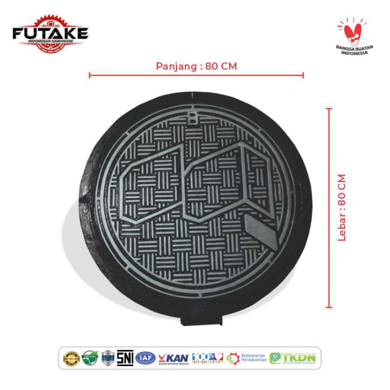 Promo Manhole Bulat Penutup Gorong-gorong Free Custom Diameter 80 Cm Diskon 15% Di Seller Futake ...