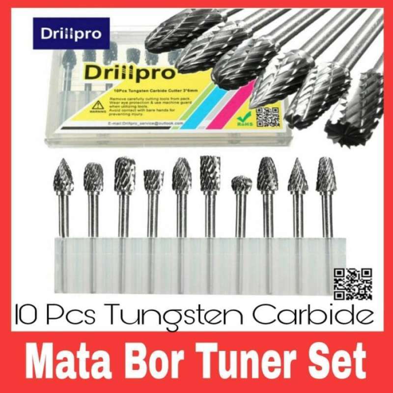 Promo Mata Bor Tuner Mini Grinder Set Shank 3Mm Tungsten Carbide Diskon ...