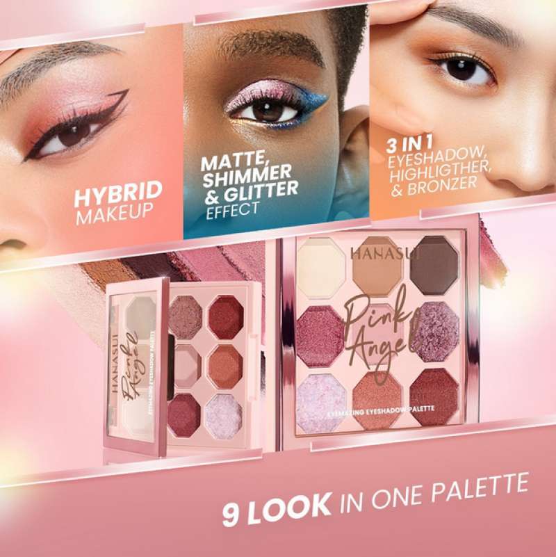 Promo Hanasui Eyemazing Eyeshadow Palette - Pink Angel Diskon 10% di ...
