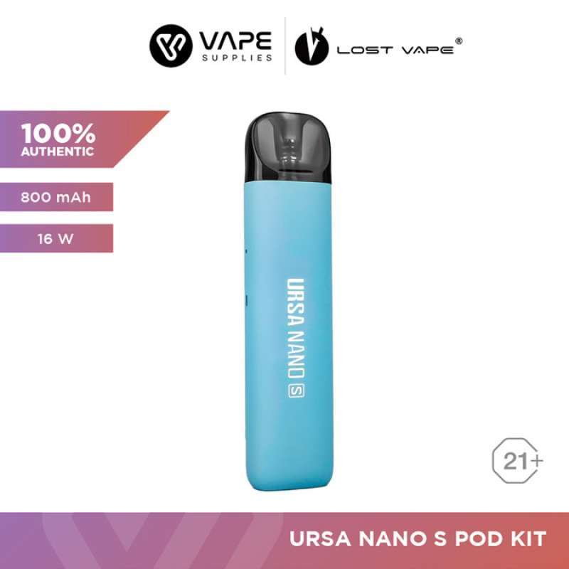 Promo Ursa Nano S 16W 800mAh Pod Kit Authentic - Baby Blue Diskon 50% ...