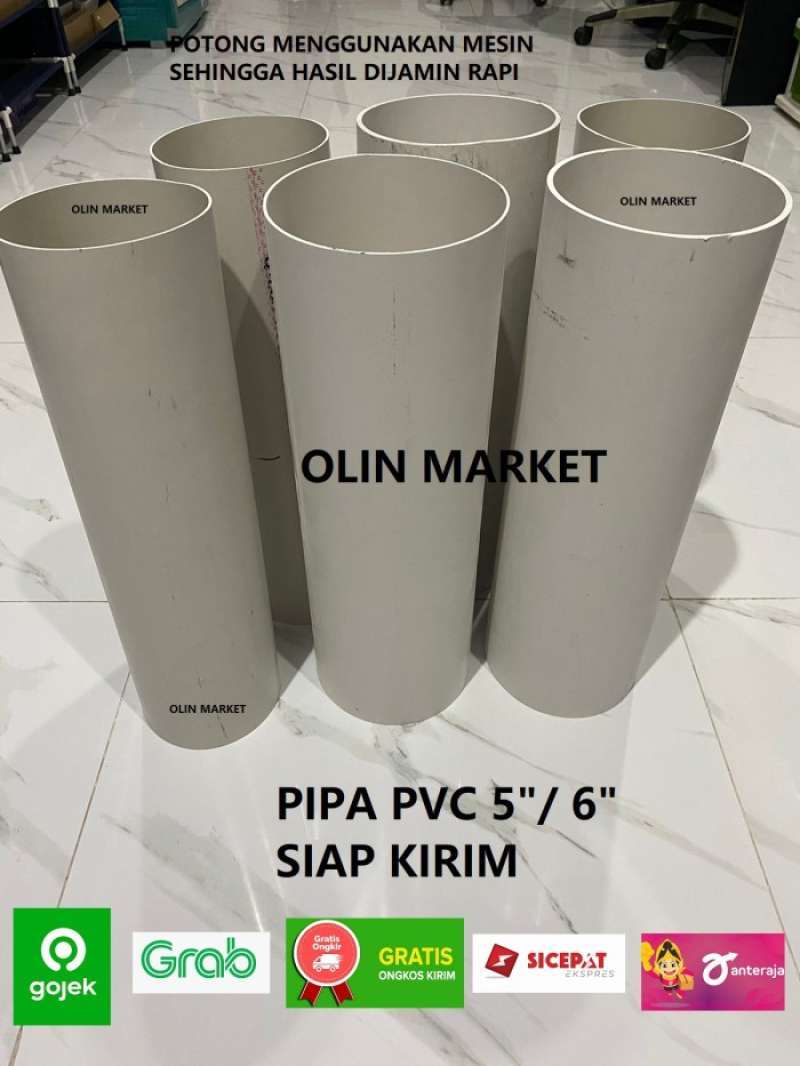 Jual Pipa Pvc Meteran 6 Inchi Aw Pipa Baru 50 Cm Per Batang Di Seller ...