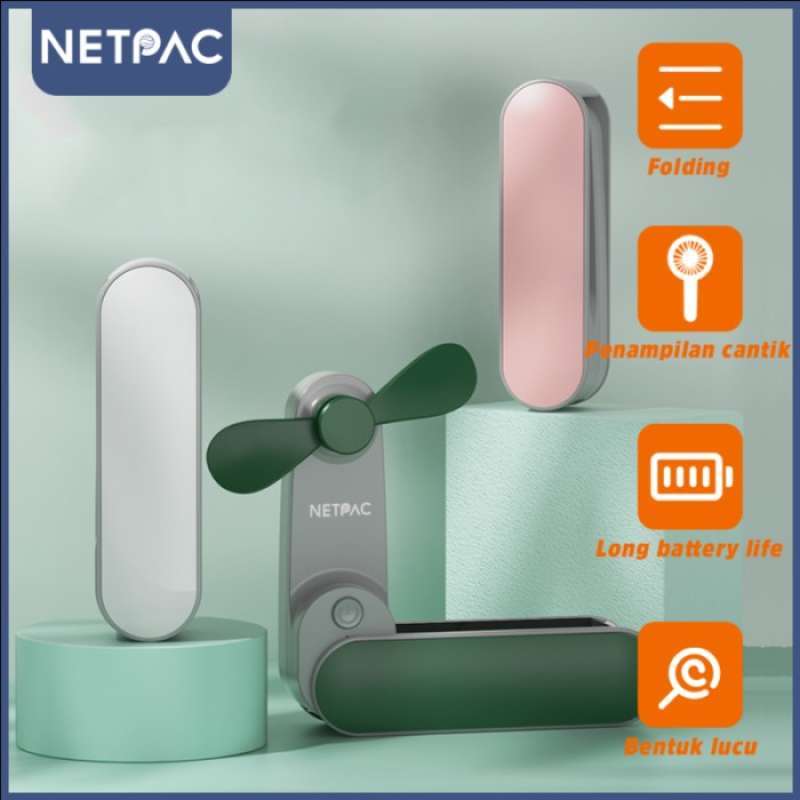 Promo Kipas Mini Lipat Portable Generasi Kedua Yang Baru Rechargeable ...