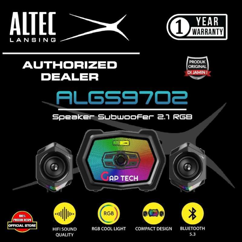 Jual Altec Lansing ALGS9702 Speaker 2.1 Subwoofer RGB with Bluetooth 5. ...