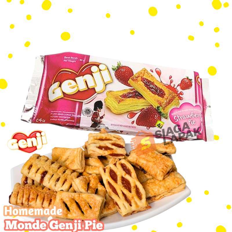 Promo Monde Genji Pie All Varian 85gr Biskuit Pai Raisin Soft Stroberi ...