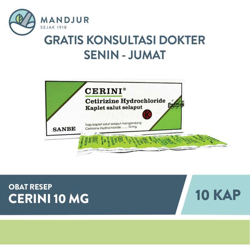 Cetirizine 10 Mg Hci Tablet Lengkap Harga Terbaru Mei 2024 | Blibli