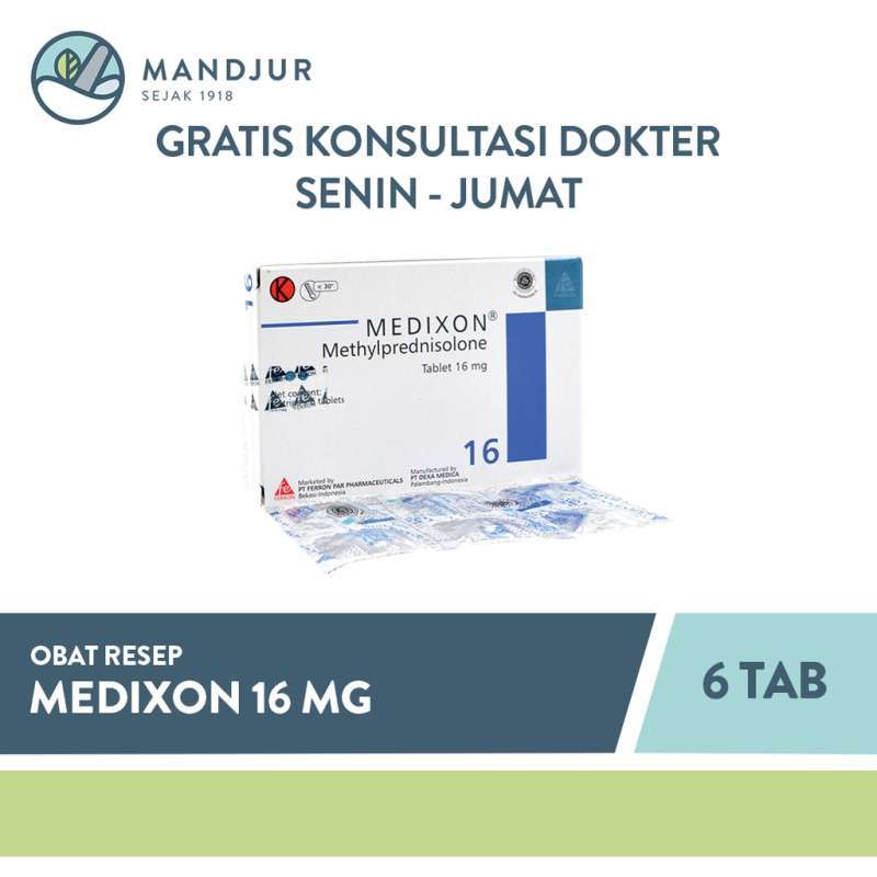 Jual Medixon 16 mg 6 Tablet di Seller Apotek Mandjur Official Store ...