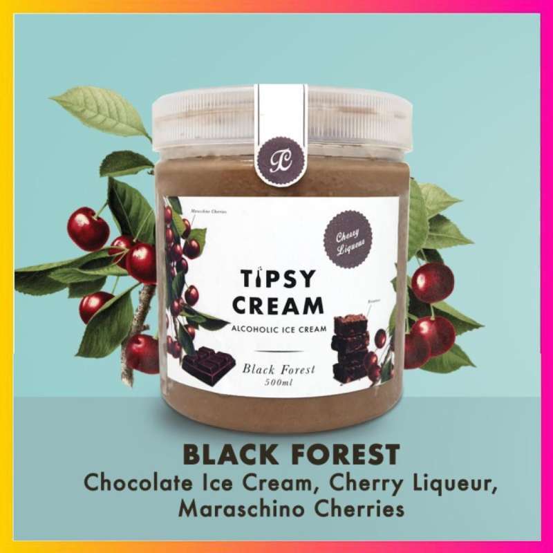 Promo Black Forest Alcoholic Ice Cream - Tipsy Cream Cherry Liqueur ...
