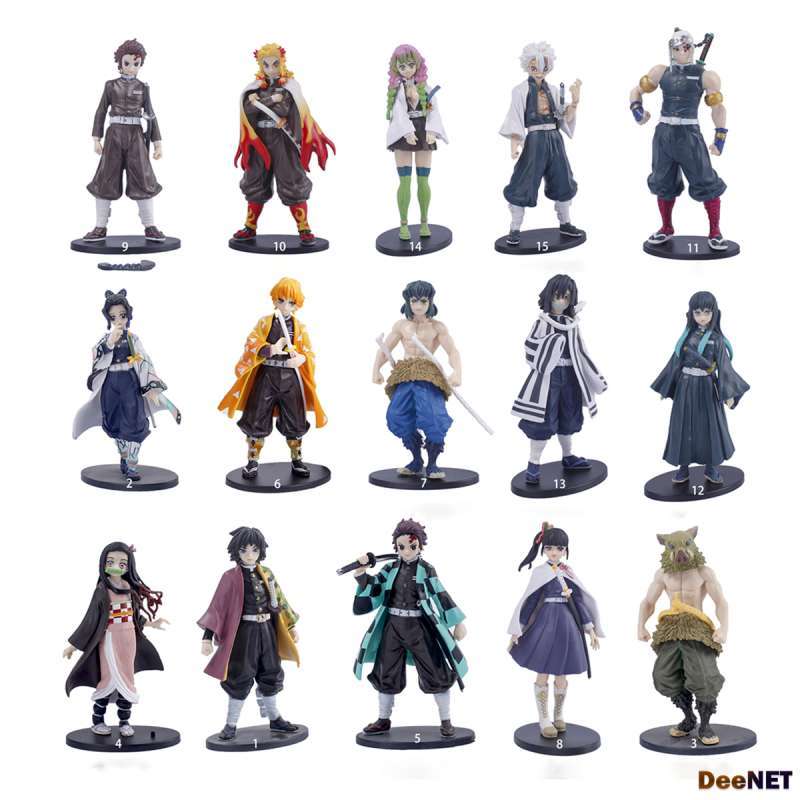 Promo Action Figure Ghost Slayer Kimetsu No Yaiba Karakter Pvc Tinggi ...
