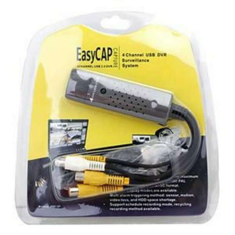 Jual Easycap USB Easy Video Capture Adapter 4 Channel Dvr Surveillance ...