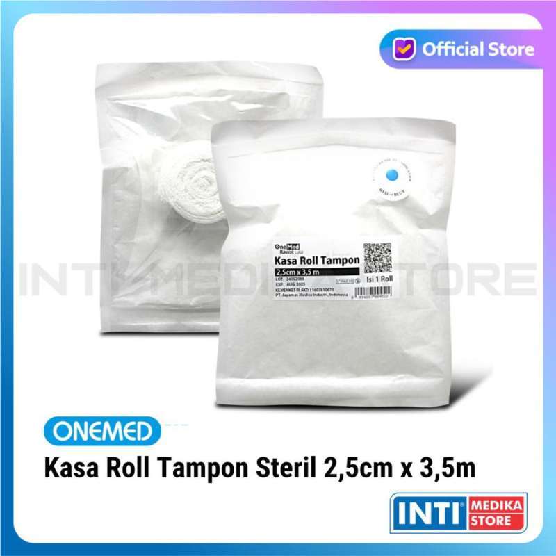 Jual ONEMED - Kasa Roll TAMPON Steril | Kassa Luka Gulung Bola Besar di ...