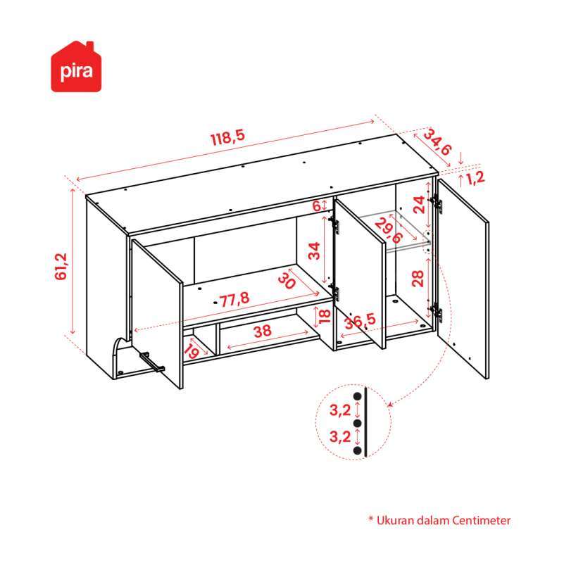 Jual Pira Metropolis Ox - Aruna Kc Wu120 Rb Rak Gantung Dapur / Rak ...