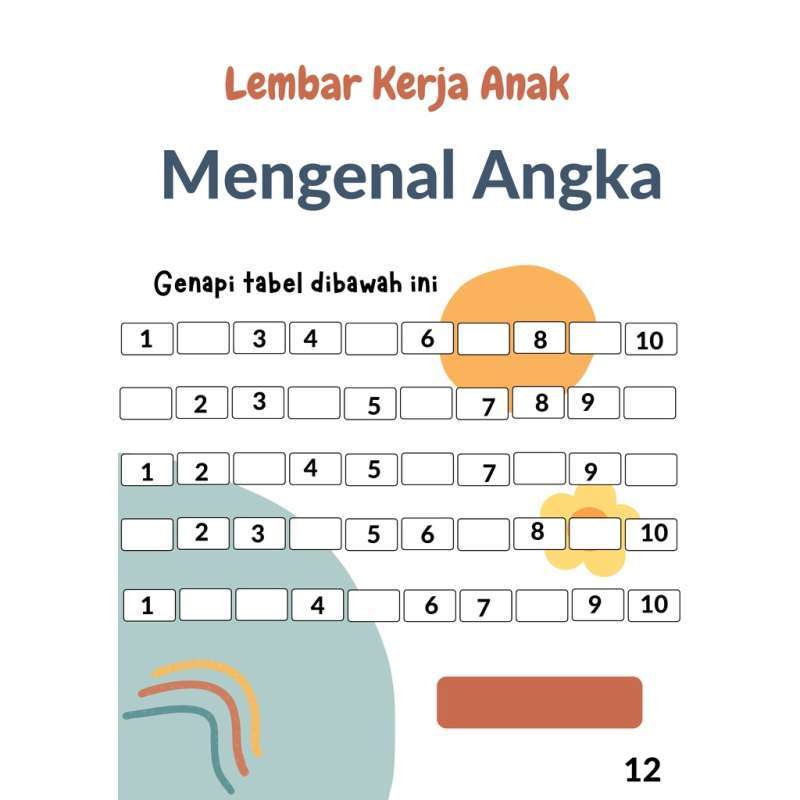 Jual Buku Aktivitas Anak Mengenal Anak 1 - 10 Cocok Untuk Pra Tk Paud ...