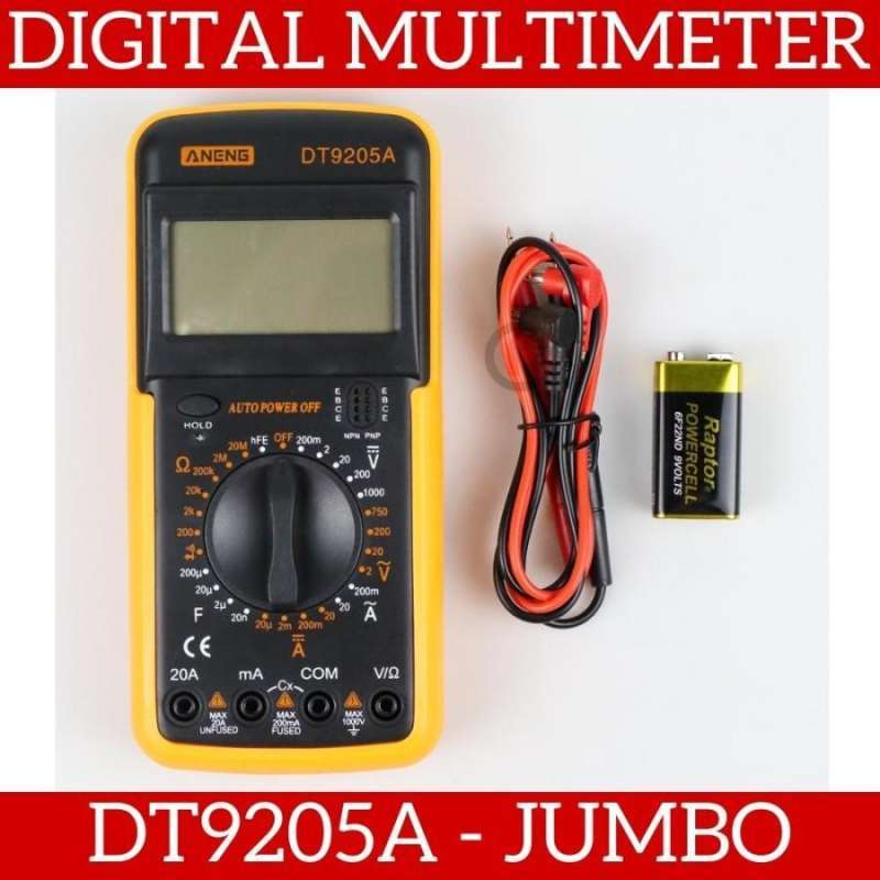 Jual Dt9205a Multimeter Avometer Voltage Digital Multi Meter Ukur Jumbo Di Seller Cybercom - Sei ...