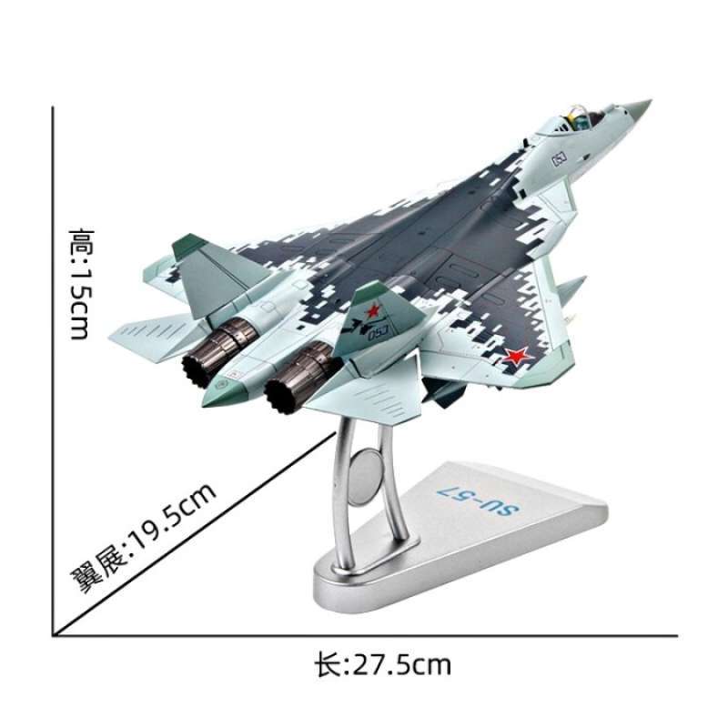 Promo Diecast Miniatur Militer Pesawat Sukhoi Su-57 Pak Fa T-50 Skala ...