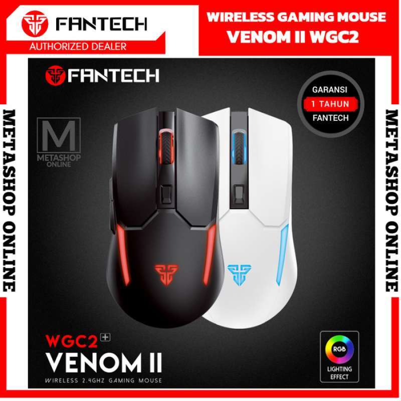 Promo Fantech Wgc2 + Plus Venom Ii Wireless Gaming Mouse Rechargeable ...