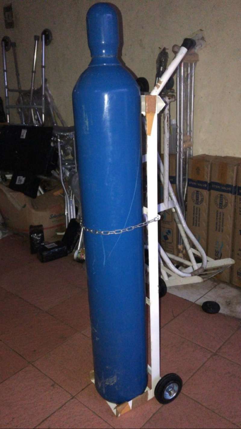 Jual Tabung Oksigen 6m3 6 M3 Komplit Troly Dan Regulator Full Set ...