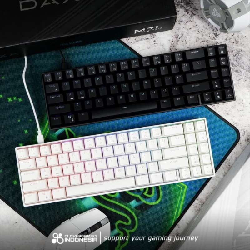 Promo Rexus Daxa M71 Classic Rgb Hotswap Mechanical Gaming Keyboard M ...