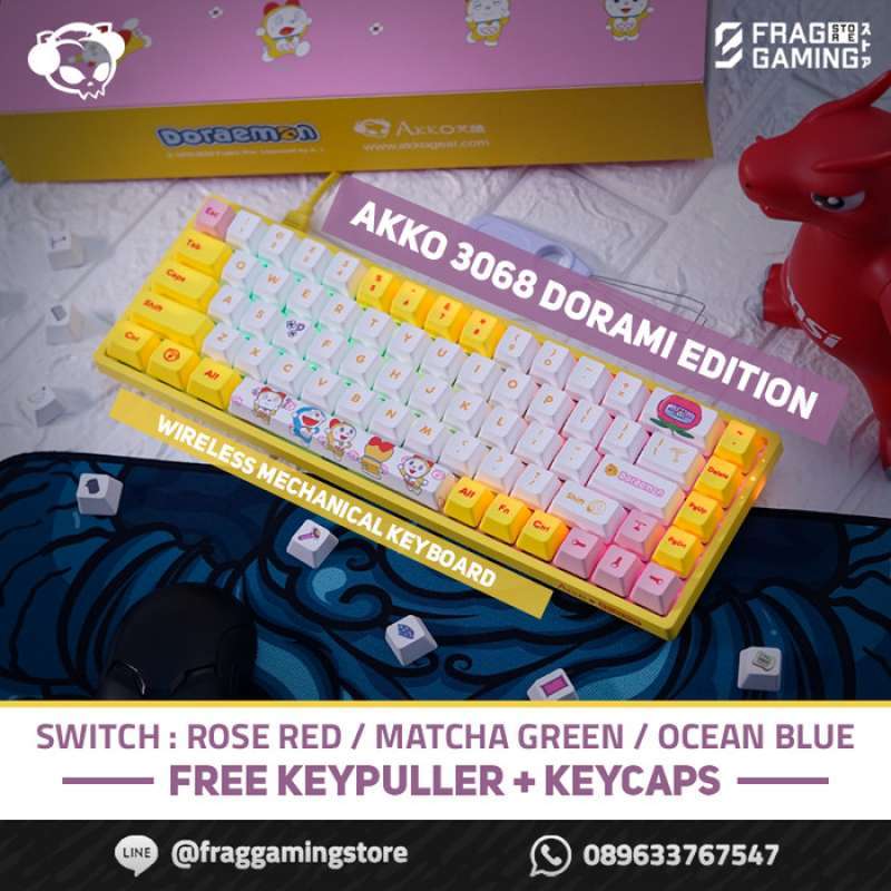 Promo Akko 3068 Dorami Wireless Rgb - Gaming Keyboard Diskon 17% di ...