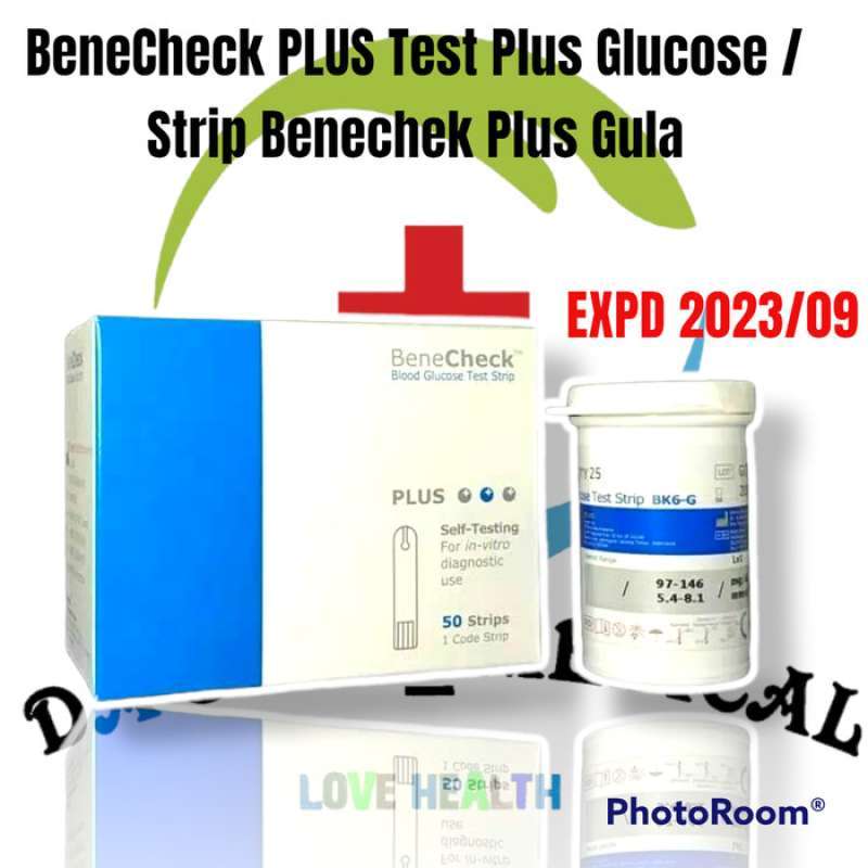Promo Benecheck Plus Test Plus Glucose / Strip Benechek Plus Gula ...